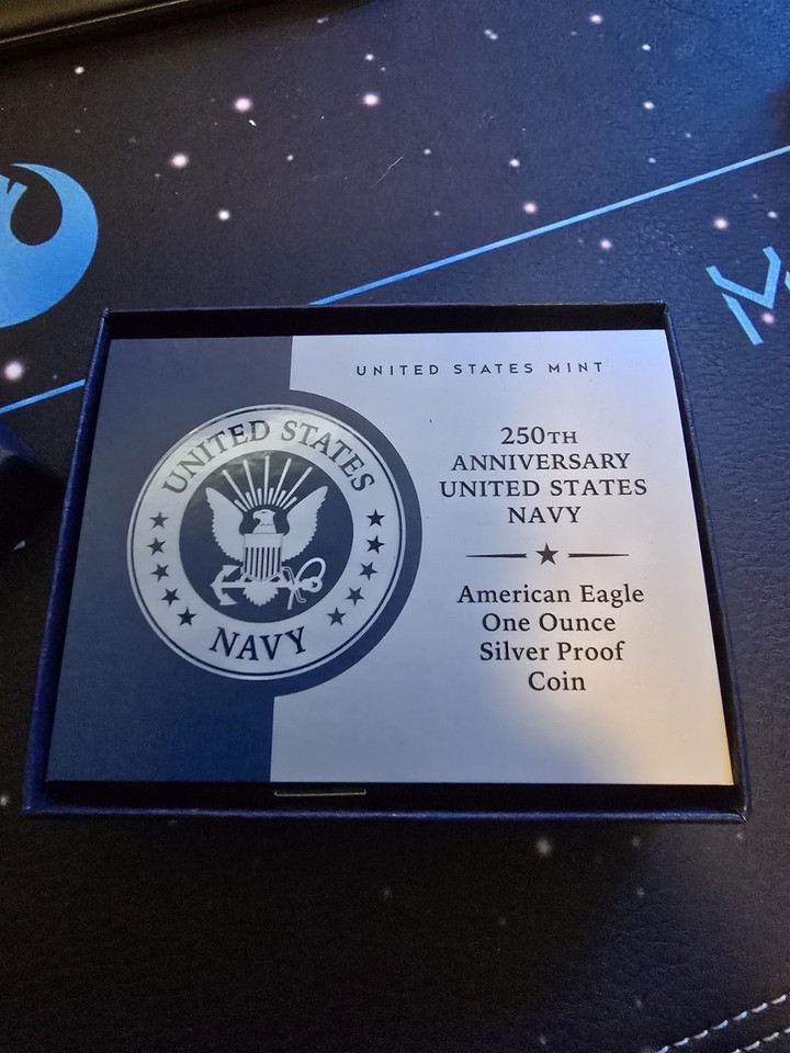 250th Anniversary United States Navy American Eagle One Ounce Silver ...
