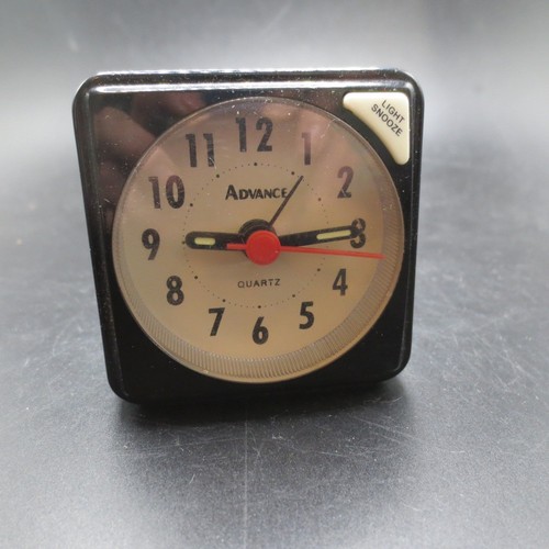 VTG MC Advance Quartz Ultra Small Battery Travel Alarm Clock w/ Snooze ...