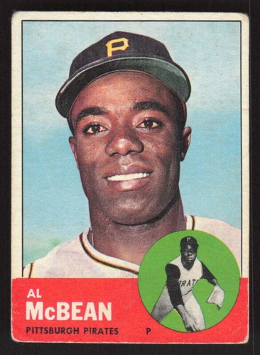 1963 TOPPS AL MCBEAN 387 GOOD BASEBALL PITTSBURGH PIRATES | eBay