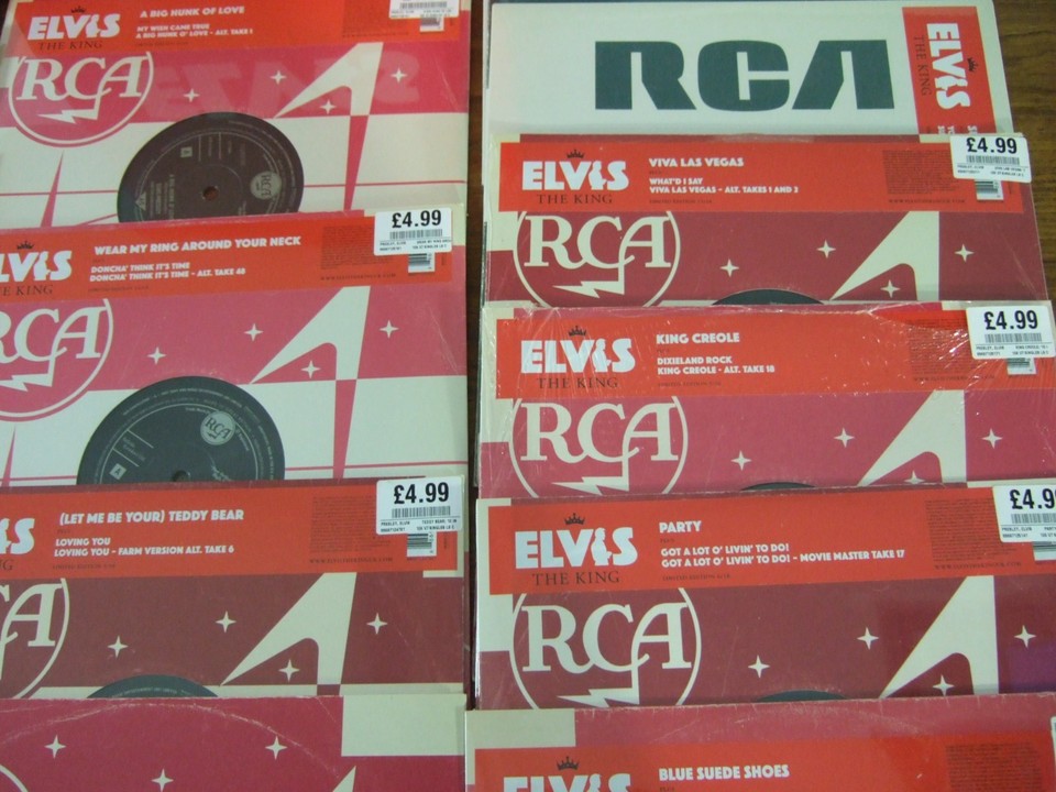 ELVIS PRESLEY - THE KING 18 OF THE GREATEST SINGLES EVER 10" SET SEALED ...