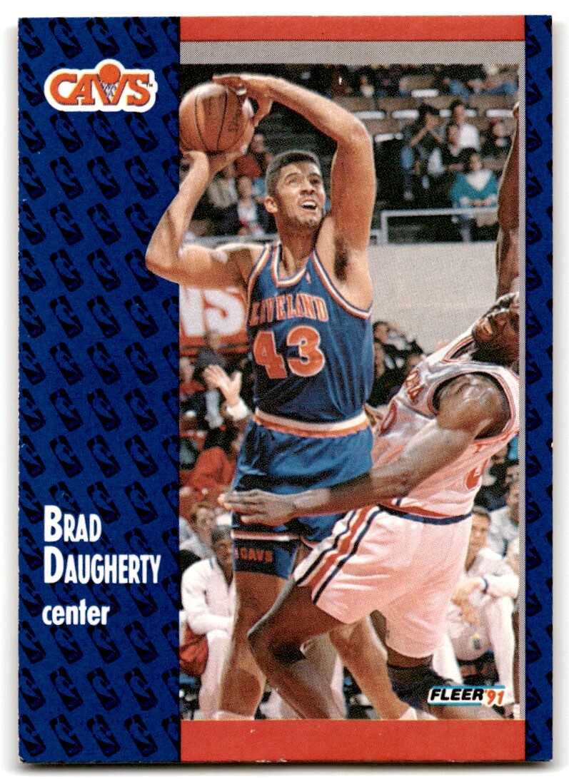 1991-92 Fleer Brad Daugherty Cleveland Cavaliers #34 | eBay