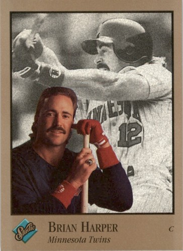 1992 Studio Brian Harper Minnesota Twins #204 Baseball Card | eBay