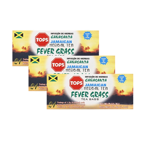Tops Jamaican Herbal Tea Fever Grass Tea Bags (Pack of 3) | eBay