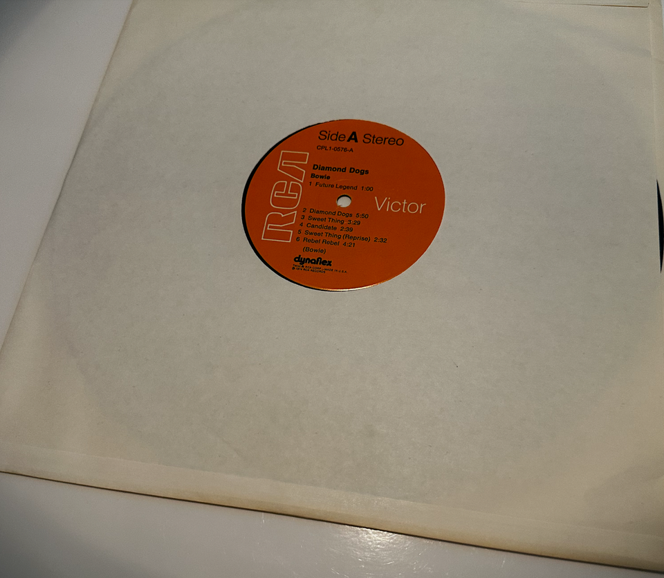 DAVID BOWIE - DIAMOND DOGS - ORIGINAL 1974 RARE VINYL LP - CPL1-0576 ...