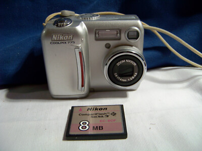 Nikon Coolpix 775 camera - untested no Battery 8MB CF Card | eBay