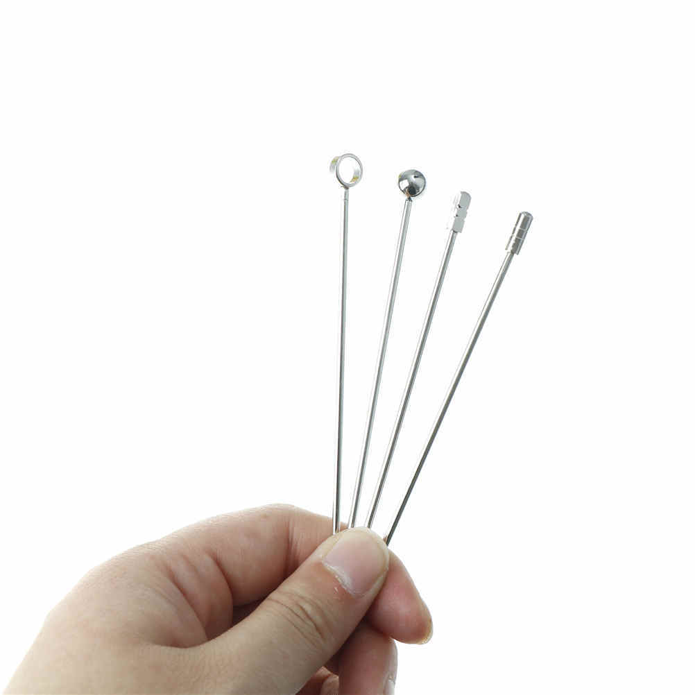 4 Kinds Stainless Steel Cocktail Wine Needle Fruit Toothpick Fork ...