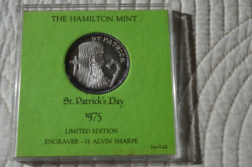 1975 HAMILTON MINT ST. PATRICK'S DAY MUCKROSS ABBEY .999/1 OZ. SILVER ...