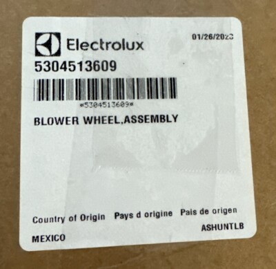 New Genuine OEM Electrolux Frigidaire Dryer Blower Wheel 5304513609 | eBay