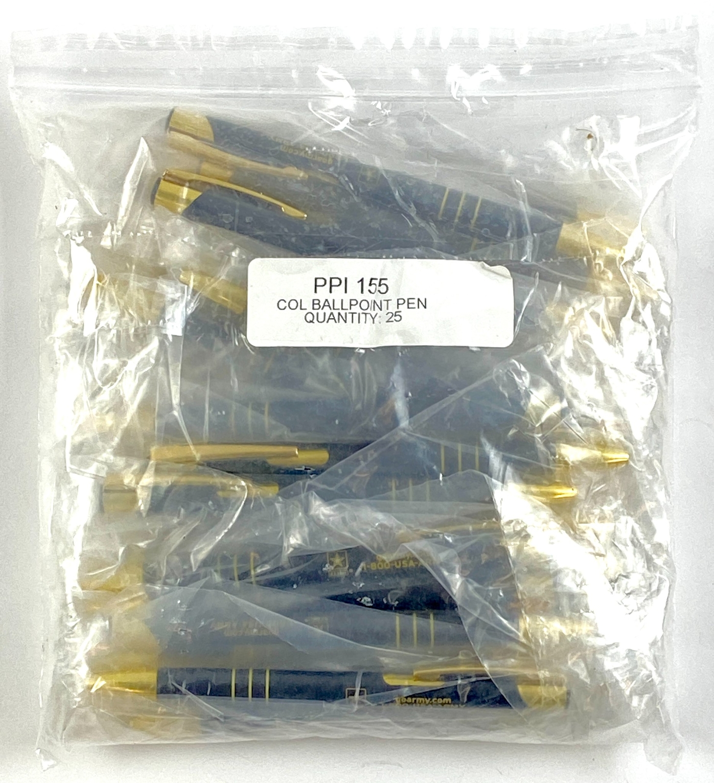 Go Army U.S. Army Ballpoint Pen Gold Black PPI 155 25-Pack | eBay