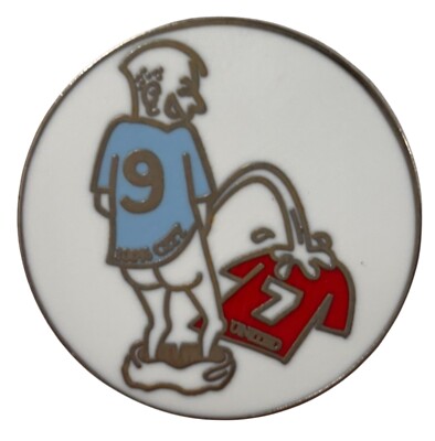 MANCHESTER CITY FAN ANTI MAN UNITED PIN BADGE FREE UK48HR POST | eBay UK