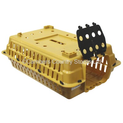 NEW Stackable Plastic Large Poultry & Fowl Transport Box Cage Crate ...