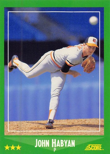 John Habyan 1988 Score 353 Baltimore Orioles Baseball Card | eBay