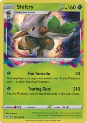 Holo Shiftry Holo Rare Pokemon TCG Card 013/196 | eBay