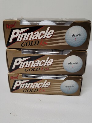 New Pinnacle Gold Golf LS Balls 3 Packs with 3 balls in each pack ...