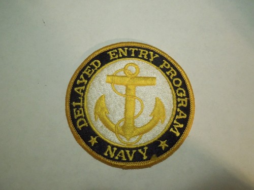 Delayed Entry Program Navy United States of America Round Iron On Patch ...