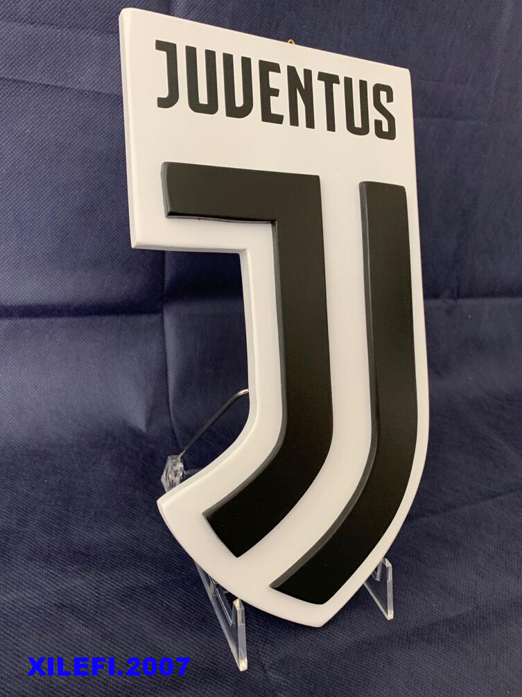 juventus juve crest in legno a rilievo scudetto logo wood juventus ...