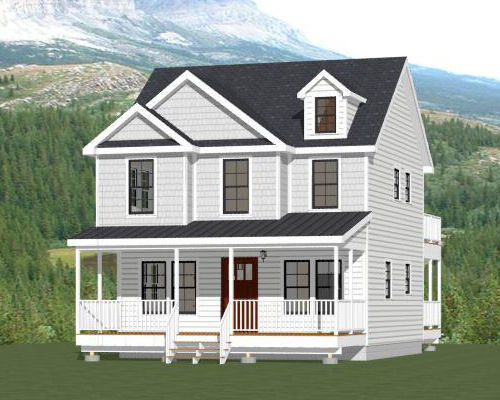 24x24 House -- 3 Bedroom 3 Bath -- 1,143 sq ft -- PDF Floor Plan ...