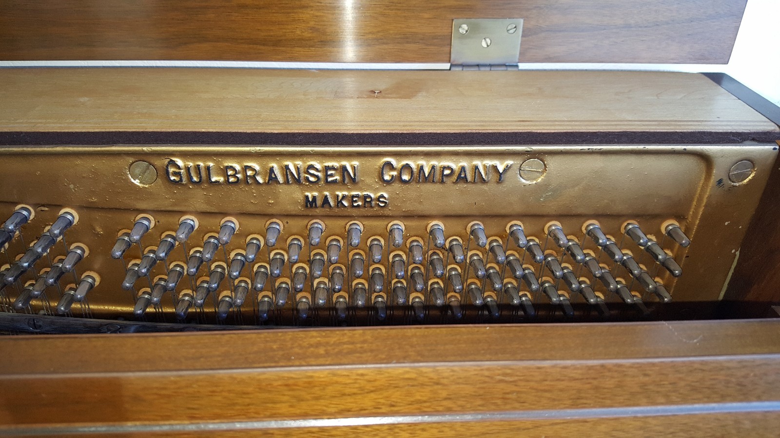 Vintage Gulbransen Upright Piano with Matching Bench | eBay
