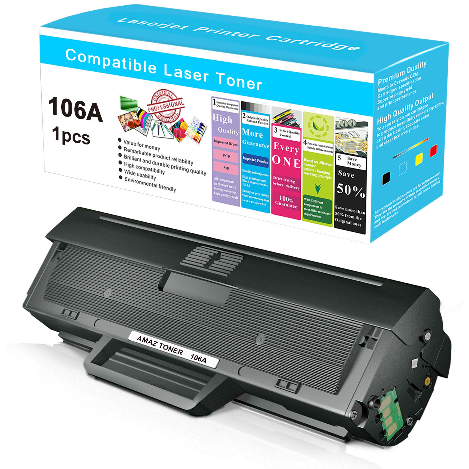 XXL Toner for HP 106A W1106A Laser 107a 107w MFP 135wg MFP 137fwg MFP ...