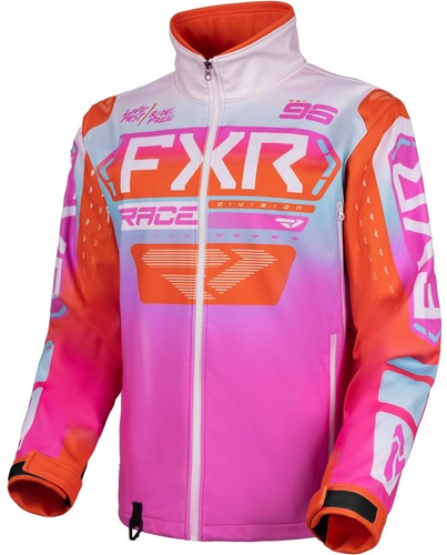 FXR Cold Cross RR Mens Snow Jacket Pink/Orange/White | eBay