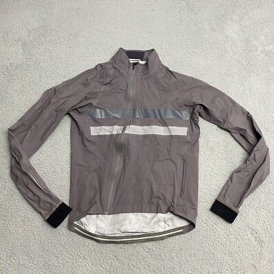 Rapha Cycling Rain Jacket Mens Medium Brown Asymmetrical Seam Sealed Waterproof | eBay