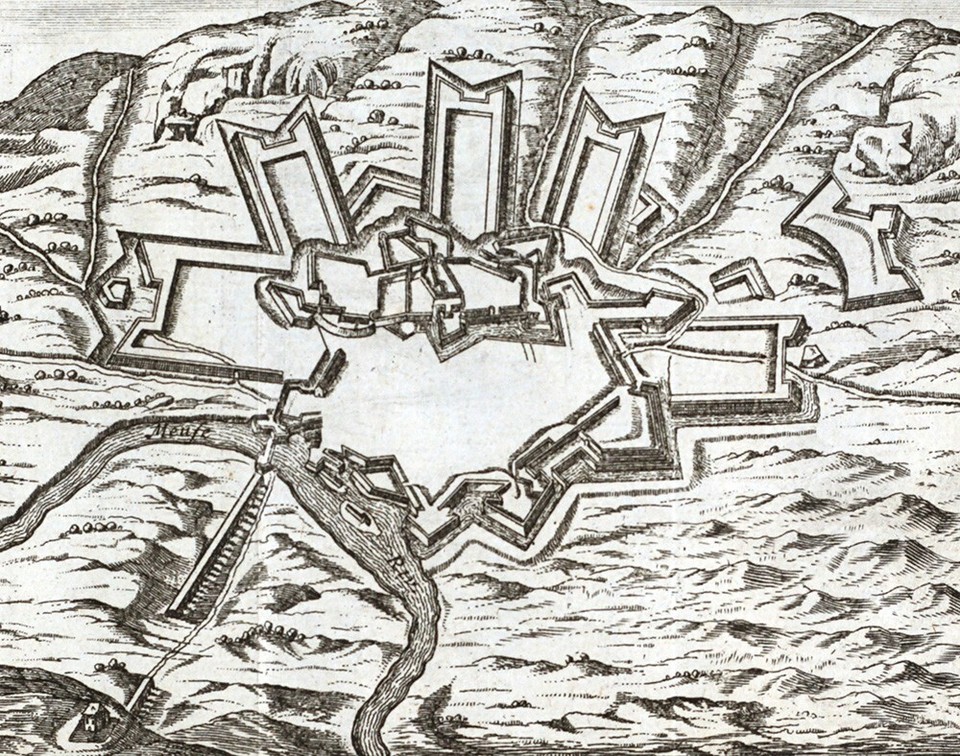 c 1650 Matthaus MERIAN Print - Plan de la Ville de Sedan Champagne ...