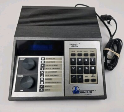 Vintage Informant by Regency Turbo Scan Police Scanner INF-3 UHF/VHF ...