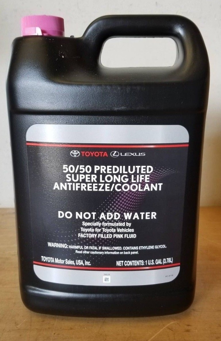 2 Gallons Toyota-Lexus-Scion Super Long Life Pink Antifreeze Coolant ...