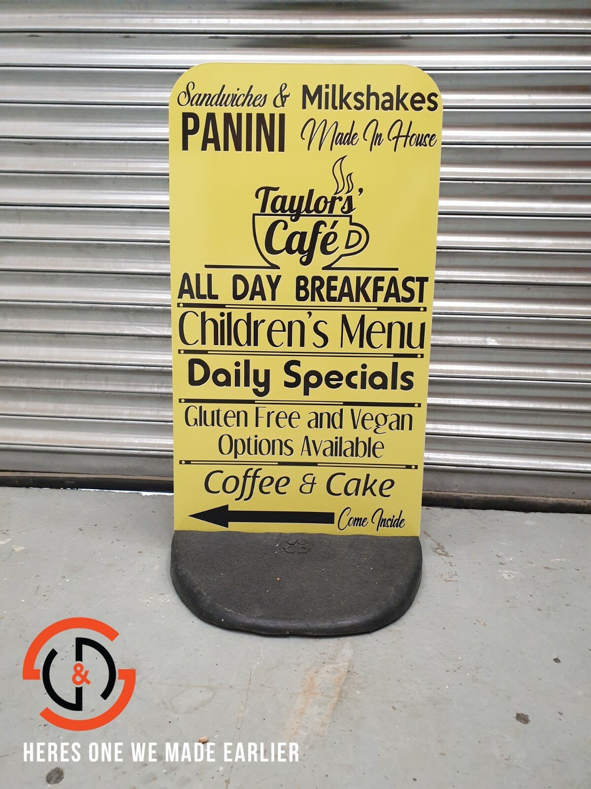 Ecoflex 2 Pavement Shop Sign Board - Outdoor Path Street Advertising ...