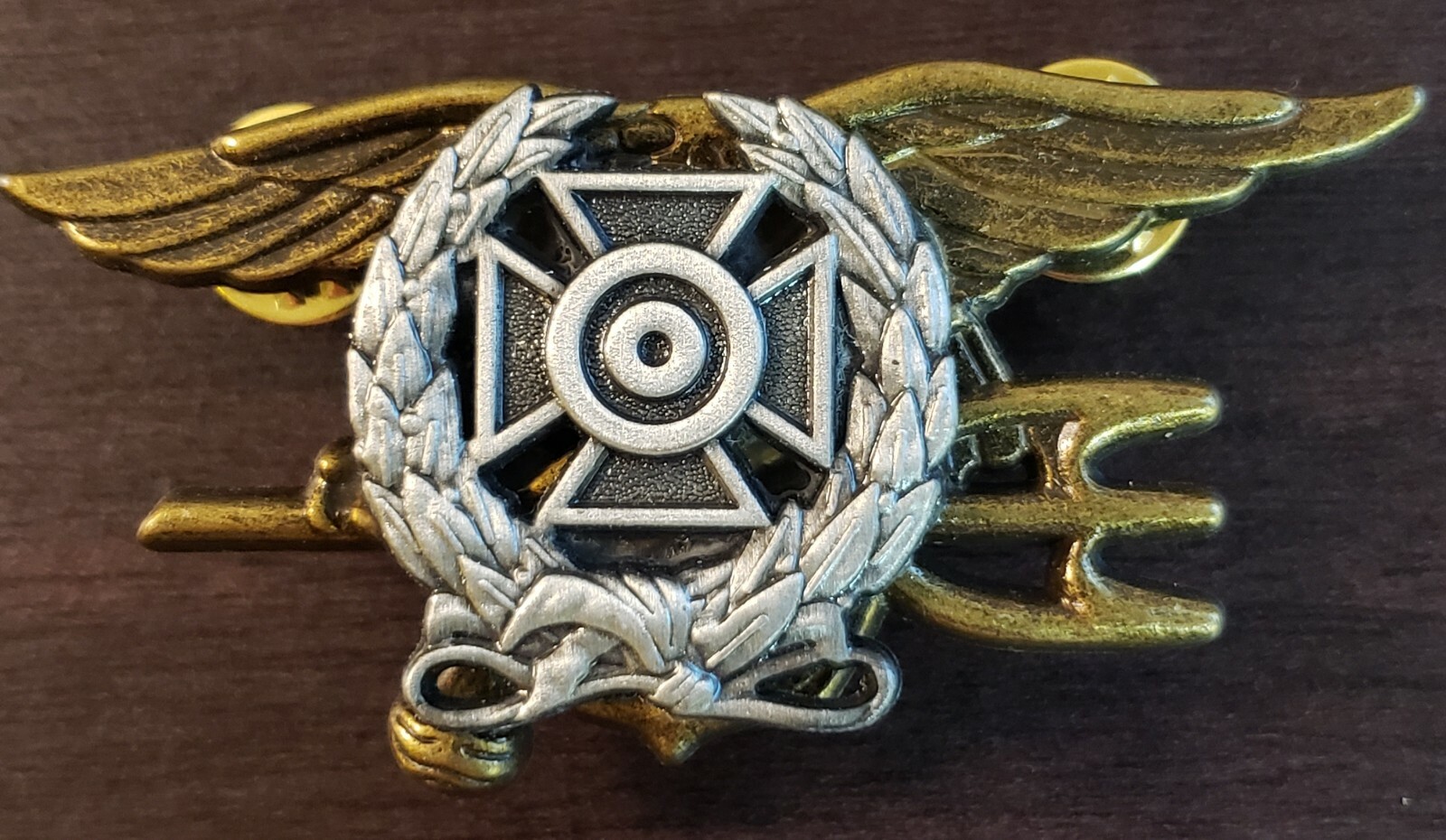 US Army Expert Shooting Wreath Badge US USN Navy Seals Trident Military ...