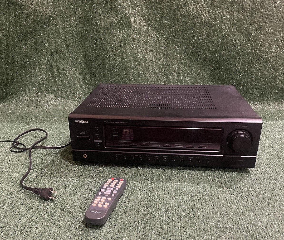 Insignia NS-R2000 AM-FM Stereo Receiver With Controller - Black | eBay
