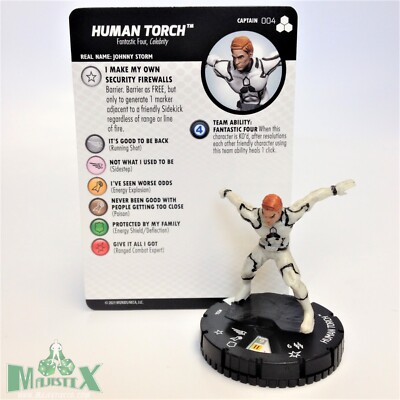 Heroclix Fantastic Four: Future Foundation set Human Torch #004 Common ...