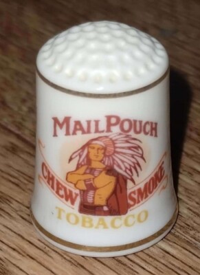 Vintage 1980 The Country Store Fine Porcelain Thimble - Mail Pouch | eBay