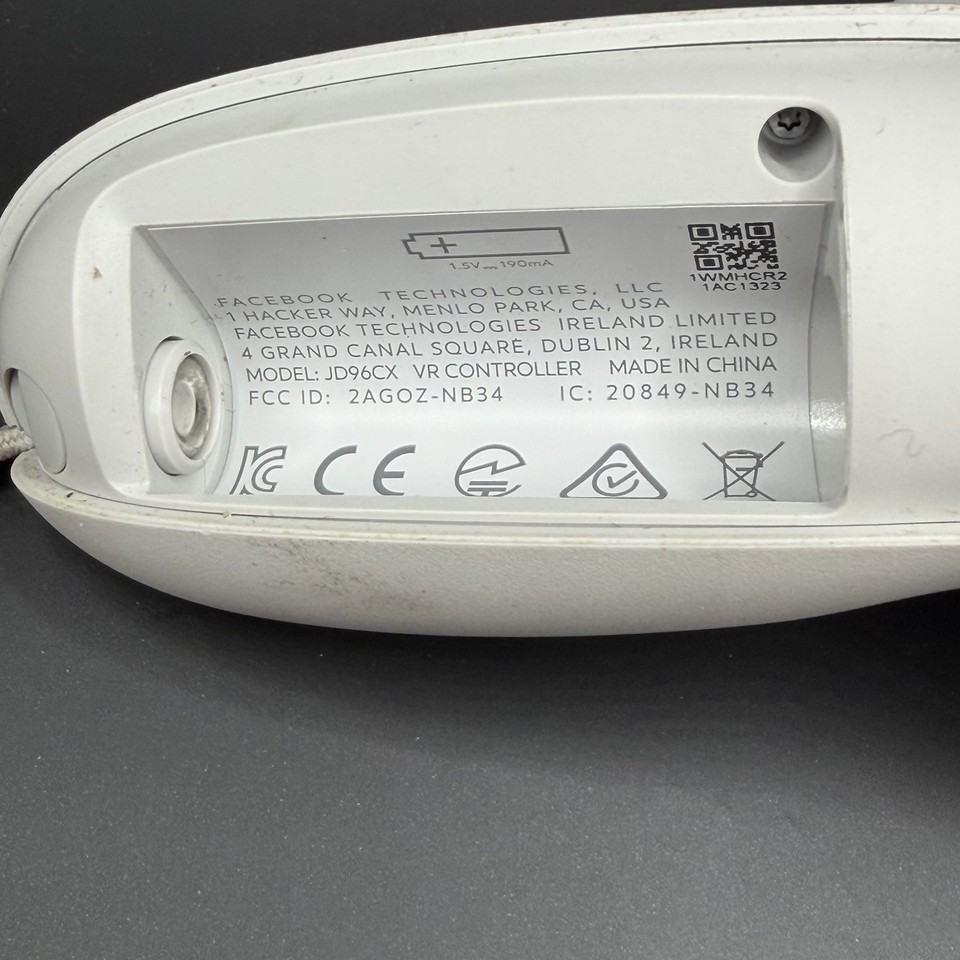 Oculus Quest 2 JD96CX RIGHT Hand Controller NO Battery Cover | eBay