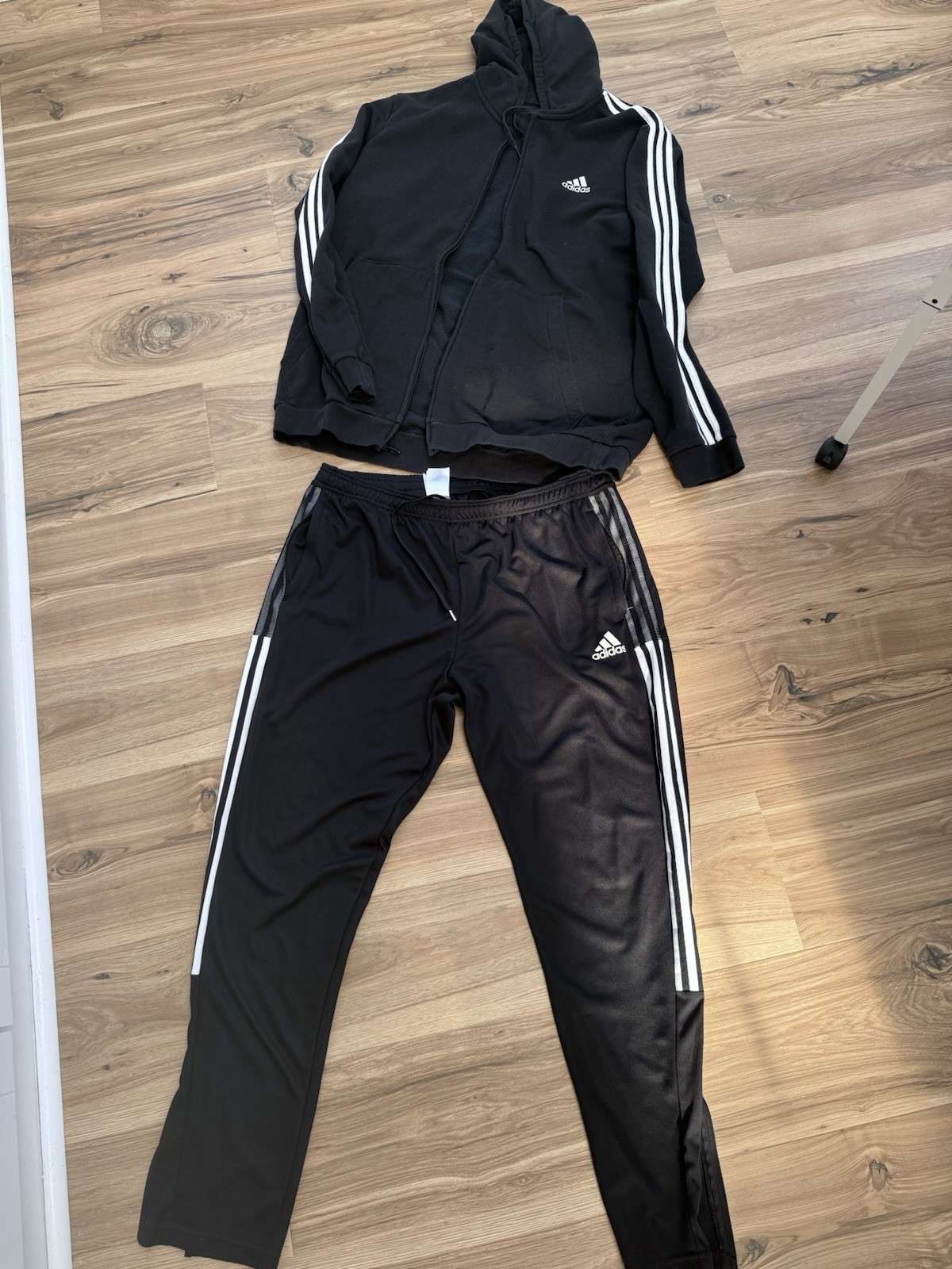 Men’s Black Adidas Tracksuit 2XL - Gem