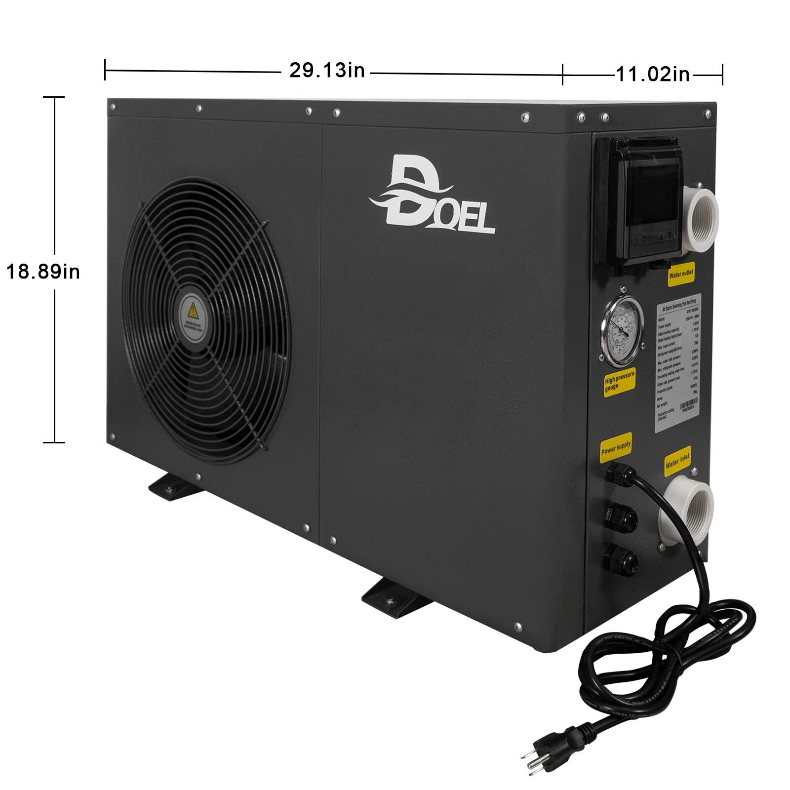 Pool Heat Pump 12000/20000 BTU Swimming Pool & Spa Heater for Above-Ground Pools | eBay