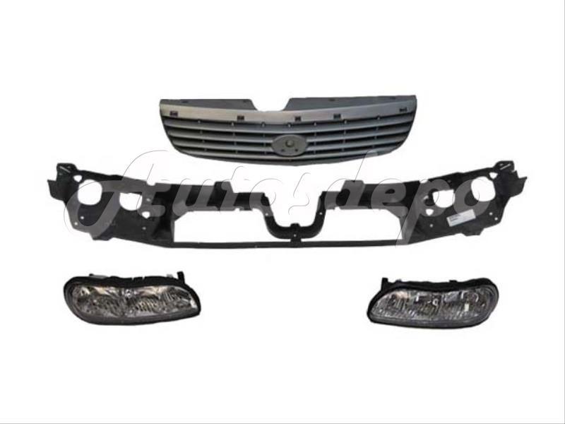 FOR 97-99 CHEVY MALIBU HEADER PANEL GRILLE HEADLIGHT 4 PCS | eBay