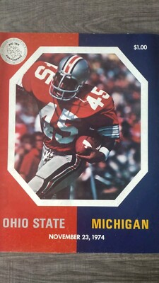 Vintage Ohio State Vs Michigan 1974 Official Football Program Archie ...