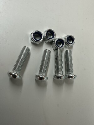 4pc M5-0.80 Metric Screws With Locking Nuts 20mm length philips head ...
