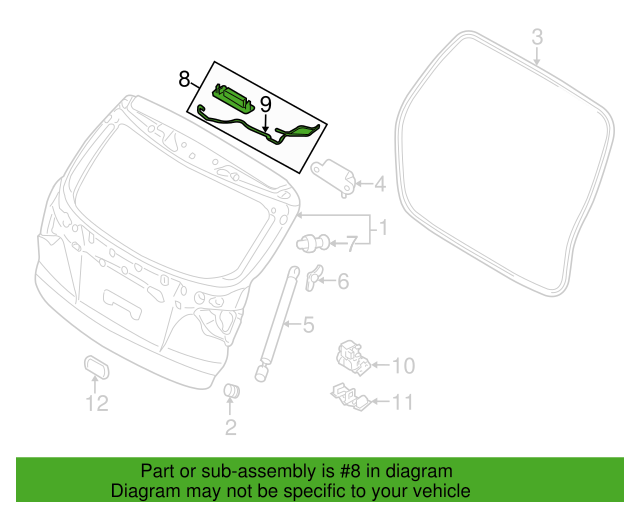 Hyundai OEM Tucson Liftgate Tailgate Hatch-handle Outside Exterior ...
