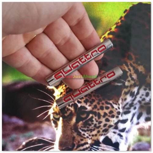 NEW 2x High quality quattro Emblem Badges Decal For AUDI A4-8 Q3-5 TT ...