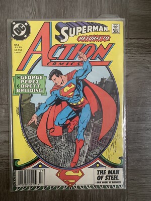 Superman Returns To Action Comics #643 Dc comics | eBay