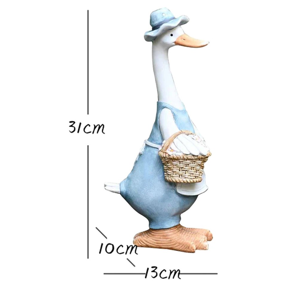 Resin Duck Animals Statues Garden Ornaments for Sculpture Decor Pond ...