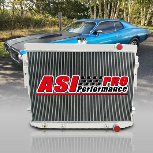 4 Row Radiator For 1973-1978 1975 Dodge Charger Mopar 440 Big Block 7 ...