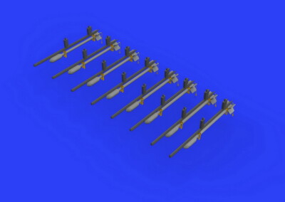 1/48 RP-3 60lb Rockets for Hawker Tempest Mk.V Brassin Set for Eduard ...
