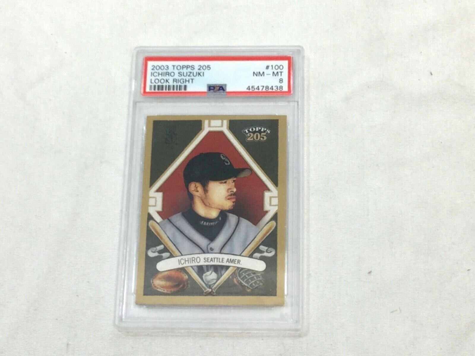 2003 Topps 205 #100 Seattle Mariners Ichiro Suzuki PSA 8 Card FREESHIP ...