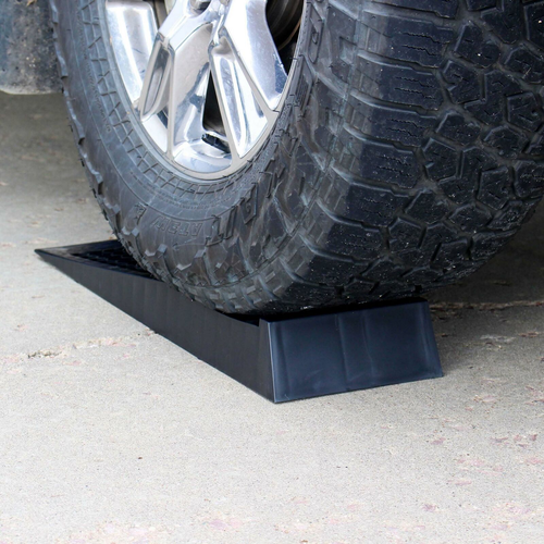 2PC Low Rise Car Ramp Wheel Chocks Plastic Tire Ramps for easy ...