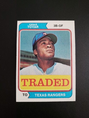 1974 Topps #538T Cesar Tovar Texas Rangers - NM | eBay