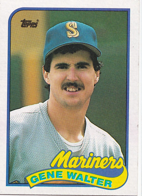 1989 Topps #758 Gene Walter MLB Seattle Mariners + (Yes 3 Free Mystery ...