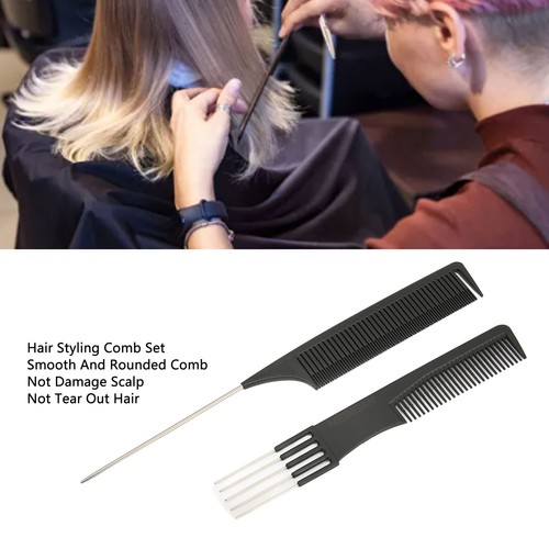 10pcs Rat Tail Lift Teasing Comb Set Portable Parting Hair Styling Comb ...